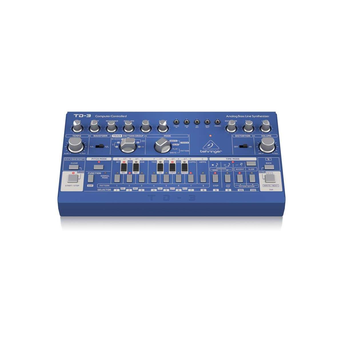 Behringer TD-3-BU Analog Bass Line Synthesizer - Blue