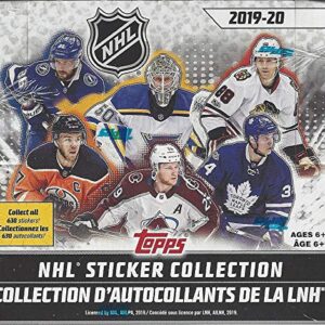 2019/20 Topps NHL Hockey Sticker Collection box (50 pks/bx, 250 stickers)