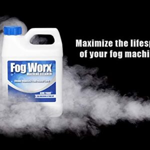 Fogworx Fog Machine Cleaner-1 Quart, Maintains Performance and Extends life of Water Based Machines