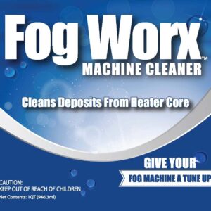 Fogworx Fog Machine Cleaner-1 Quart, Maintains Performance and Extends life of Water Based Machines