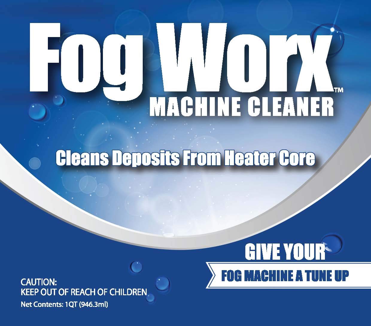 Fogworx Fog Machine Cleaner-1 Quart, Maintains Performance and Extends life of Water Based Machines