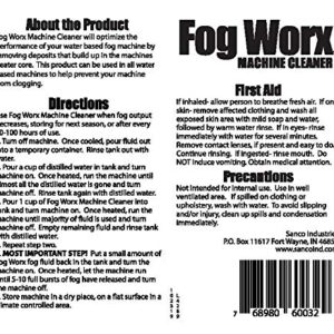 Fogworx Fog Machine Cleaner-1 Quart, Maintains Performance and Extends life of Water Based Machines