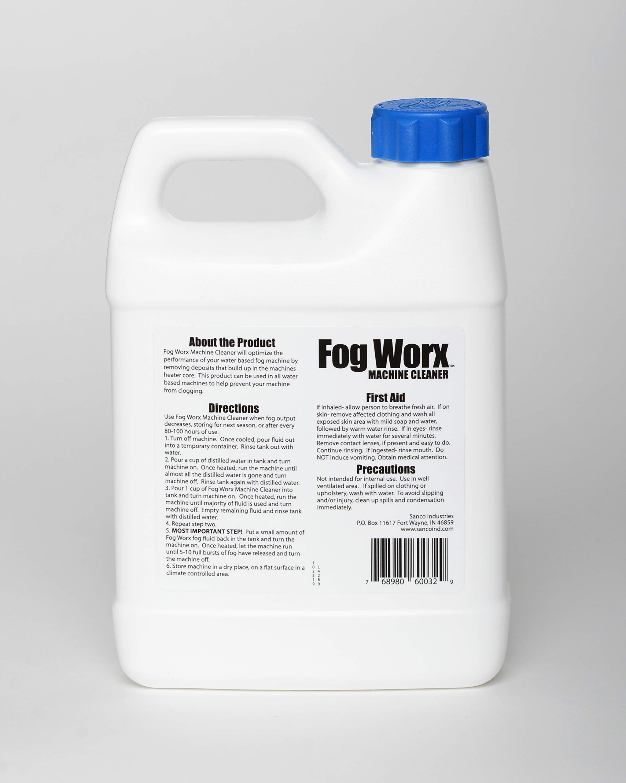 Fogworx Fog Machine Cleaner-1 Quart, Maintains Performance and Extends life of Water Based Machines