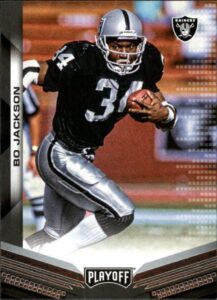 2019 playoff football #96 bo jackson los angeles raiders official panini nfl trading card