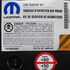 Mopar Tire Service Kit for Temporary Seal of One Tire & Inflator New OEM