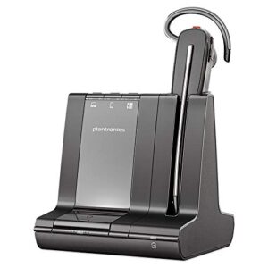 plantronics savi 8240 noise cancelling wireless mono headset - ms certified