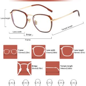 DUCO Blue Light Glasses For Women Computer Glasses Blue Ray Blocking Glasses For Men Womens Fashion Eyeglasses W014