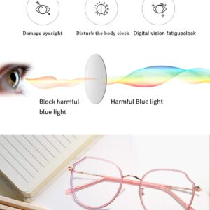 DUCO Blue Light Glasses For Women Computer Glasses Blue Ray Blocking Glasses For Men Womens Fashion Eyeglasses W014