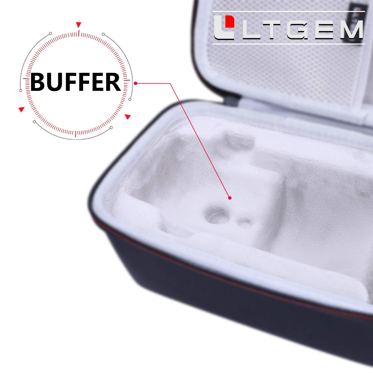 LTGEM Hard Case for Blue Yeti/Yeti Pro/Yeti X USB Microphone - Travel Protective Carrying Case Bag(Case Only)