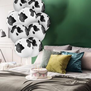 Gejoy Cow Balloons Latex Balloons Funny Print Cow Balloons for Birthday Party Supplies Decorations (24 Pieces)