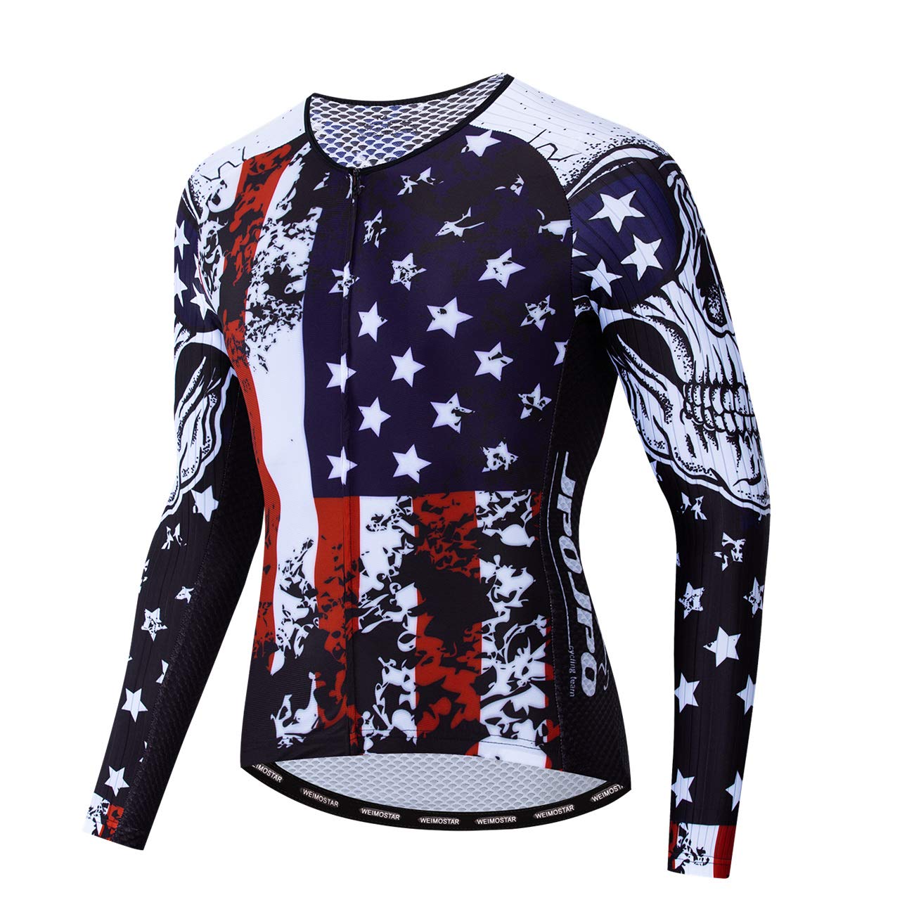 Quick Dry Cycling Jersey Men,Summer Long Sleeve Bike Shirts Racing Bicycle Clothes