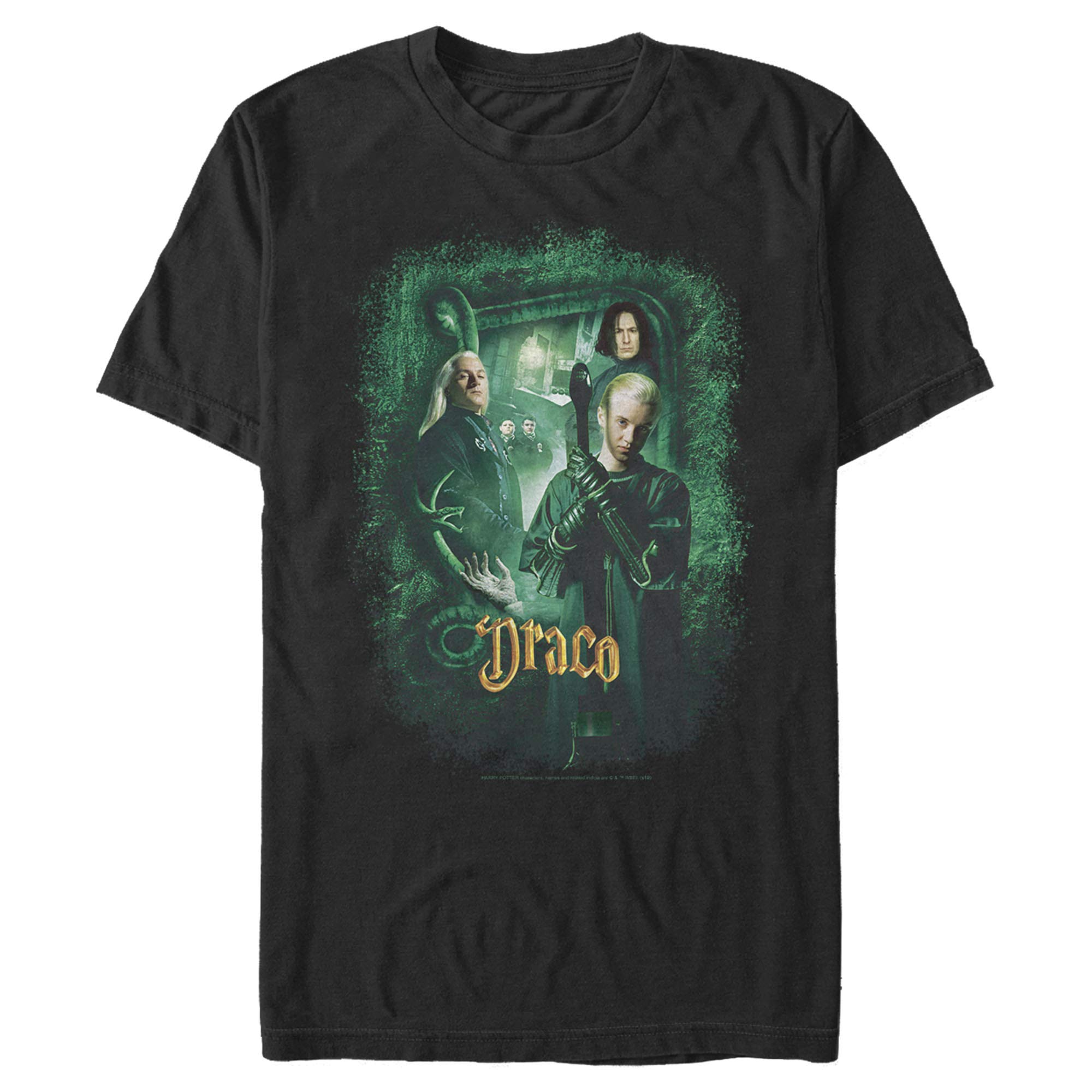 Harry Potter Men's T-Shirt, Black, Medium