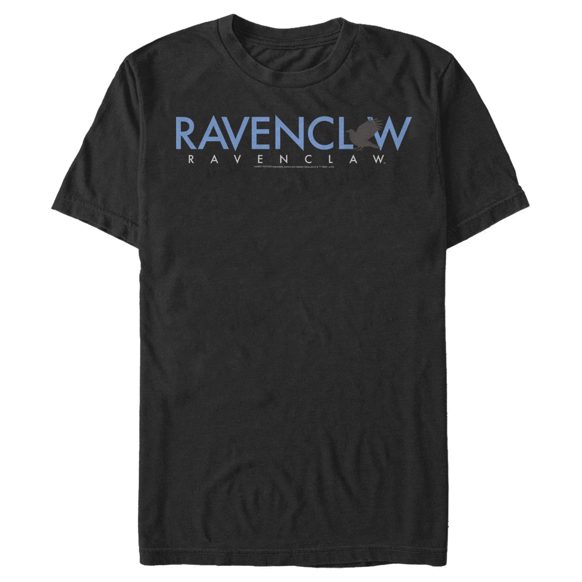 Harry Potter Men's Ravenclaw Short Sleeve Tee Shirt, Black, Large