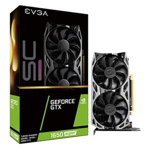 evga geforce gtx 1650 super sc ultra gaming, 4gb gddr6, dual fan, metal backplate, 04g-p4-1357-kr