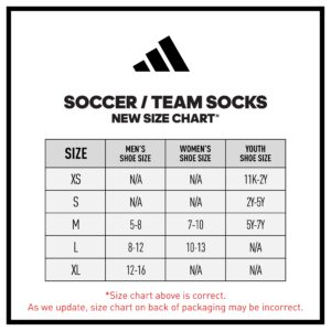 adidas Unisex Adizero Football Cushioned Crew Socks (1-Pair), White/Black, Medium