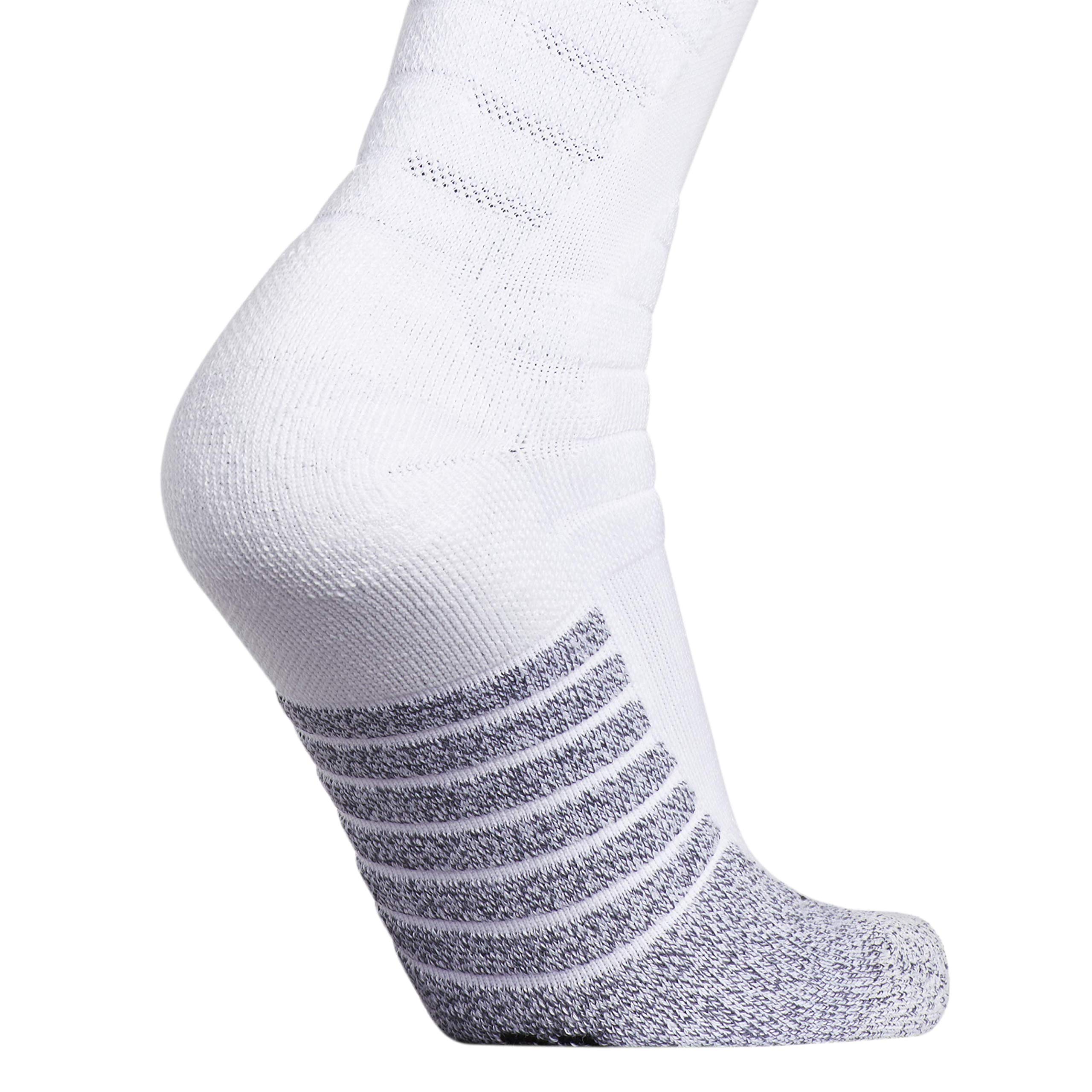 adidas Unisex Adizero Football Cushioned Crew Socks (1-Pair), White/Black, Medium