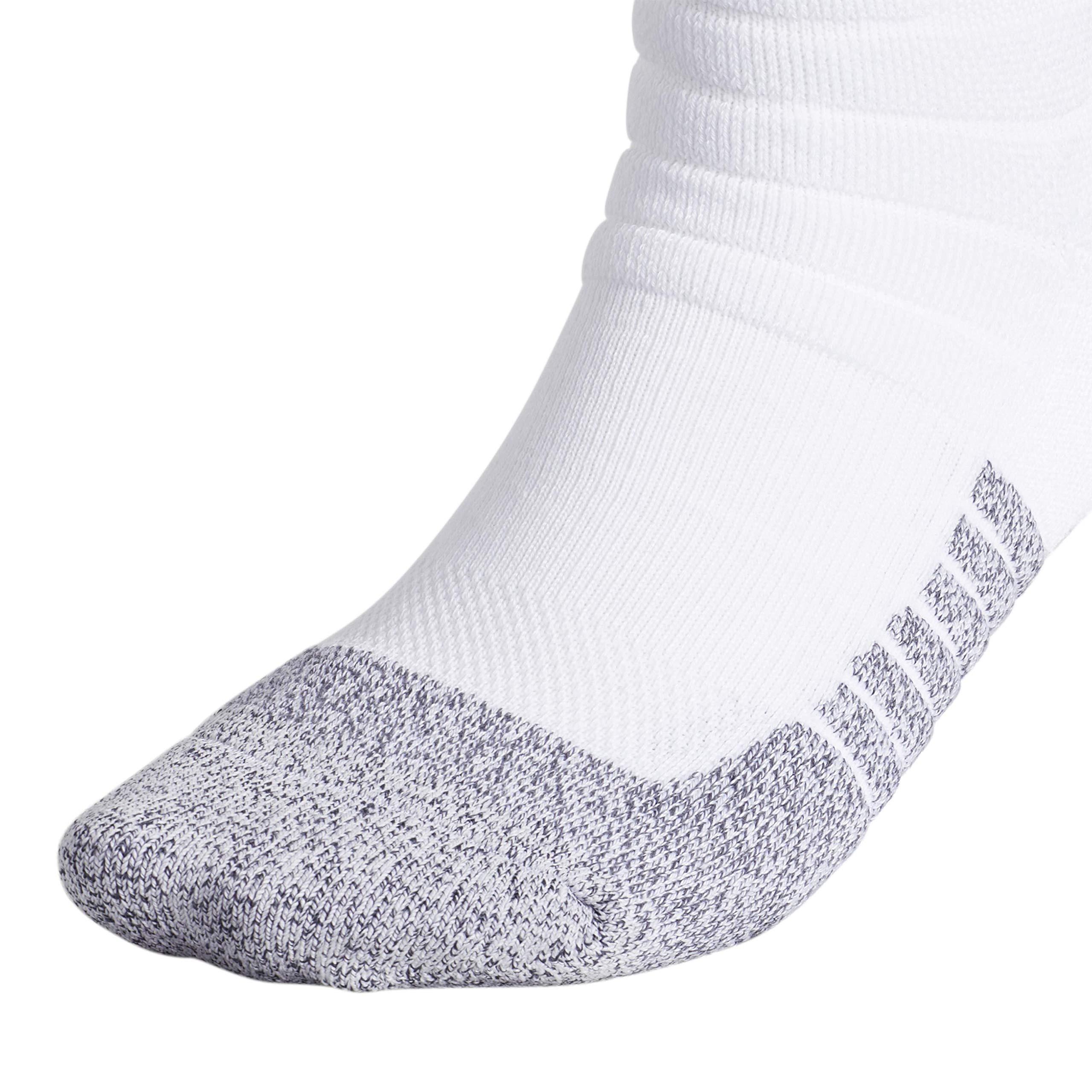 adidas Unisex Adizero Football Cushioned Crew Socks (1-Pair), White/Black, Medium