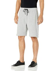 jockey men's pointguard terry short, light grey heather, small