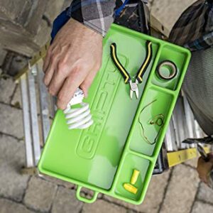 Gripty | PREMIUM Silicone Tool Tray | Flexible | Multi Purpose Mat | Portable Tool Box Organizer | No Magnets | Easy Clean Up | (Medium-ORIGINAL Green)