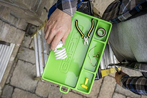 Gripty | PREMIUM Silicone Tool Tray | Flexible | Multi Purpose Mat | Portable Tool Box Organizer | No Magnets | Easy Clean Up | (Medium-ORIGINAL Green)