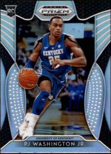 2019-20 panini prizm draft prizms silver #77 pj washington jr. rc rookie kentucky wildcats basketball trading card