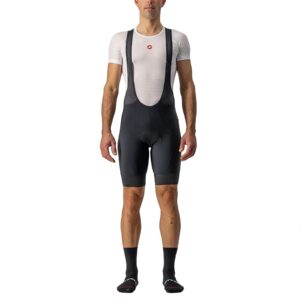 castelli men's entrata bibshort for road and gravel biking l cycling - black - medium