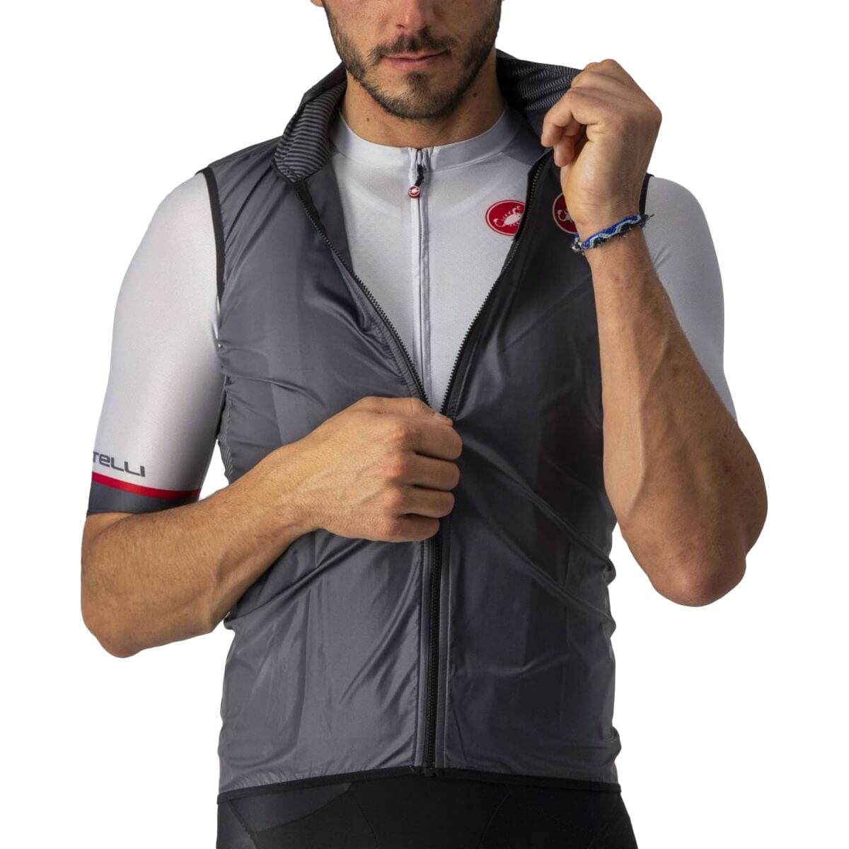 Castelli Aria Vest - Men's Dark Gray, L