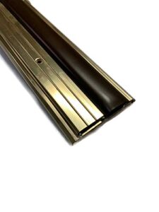 gold anodized adjustable height vinyl threshold 36" long v-9-g easiest installation