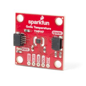 sparkfun high precision temperature sensor - tmp117 (qwiic) programmable temperature alert limits operating voltage 1.8v to 5.5v 16-bit resolution nist traceability maximum range from -55°c to 150°c