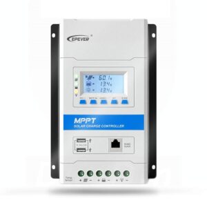 epever latest mppt 20a solar charge controller, 12v/24v triron 2210n intelligent modular-designed regulator with software moblie app - updated version of tracer a/an series