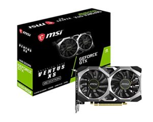 gigabyte msi geforce gtx 1650 super ventus xs oc gaming geforce gtx 1650 super 128-bit hdmi/dp/dvi 4gb gdrr6 hdcp support directx 12 dual fan vr ready oc graphics card (gtx 1650 super ventus xs oc)