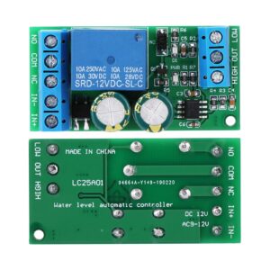 level controller module, 12v dc/ac water level controller automatic liquid level detection sensor module, water control relay switch module for fish tank aquarium home water tower