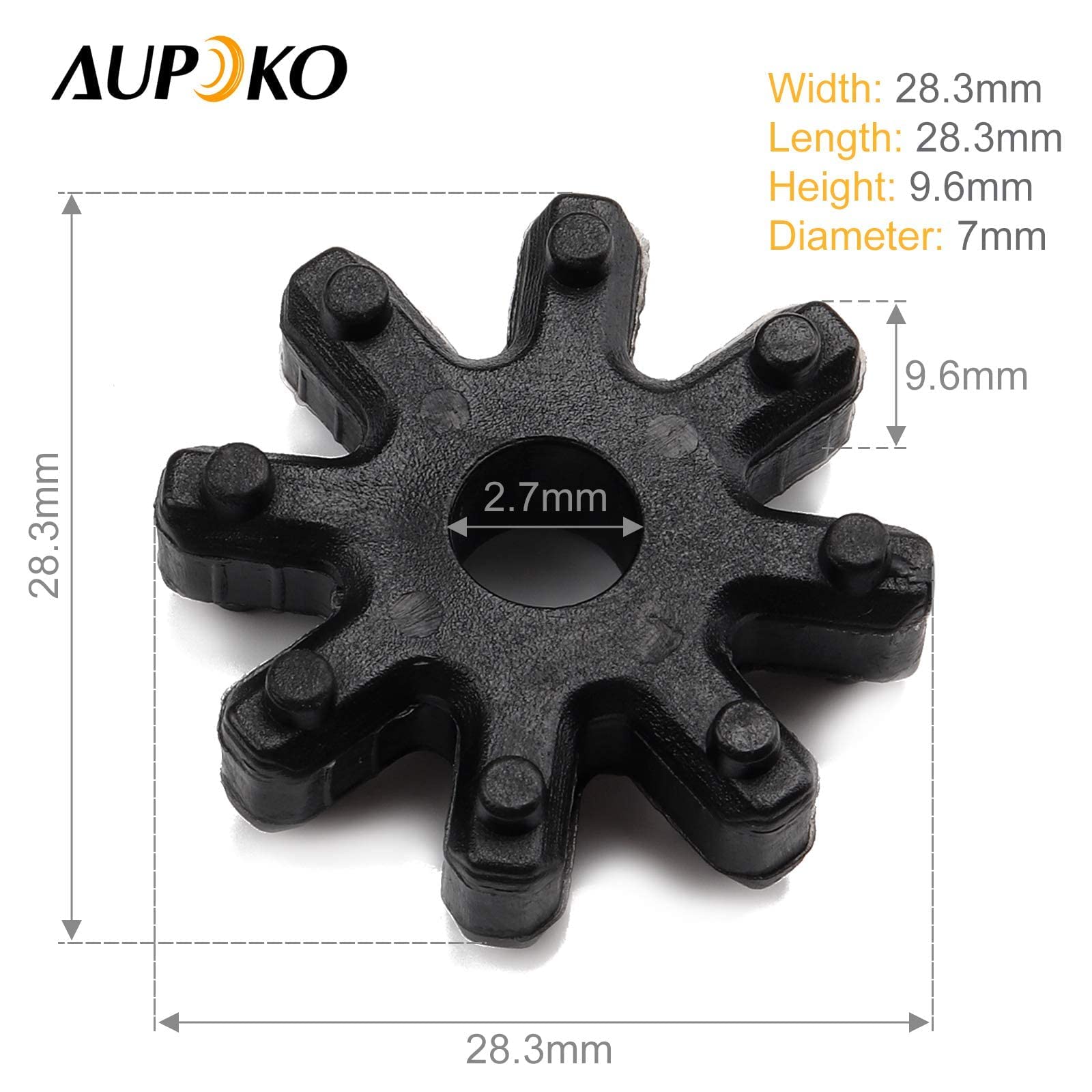 Aupoko Flexible Coupling Steering Coupler, 10 PC MDPS Rubber Flexible Coupler Replaces# 56315-2K000-FFF, 112837, TSB 14-ST-002-1, Compatible with Hyundai Elantra Kia Cadenza Forte Optima Soul