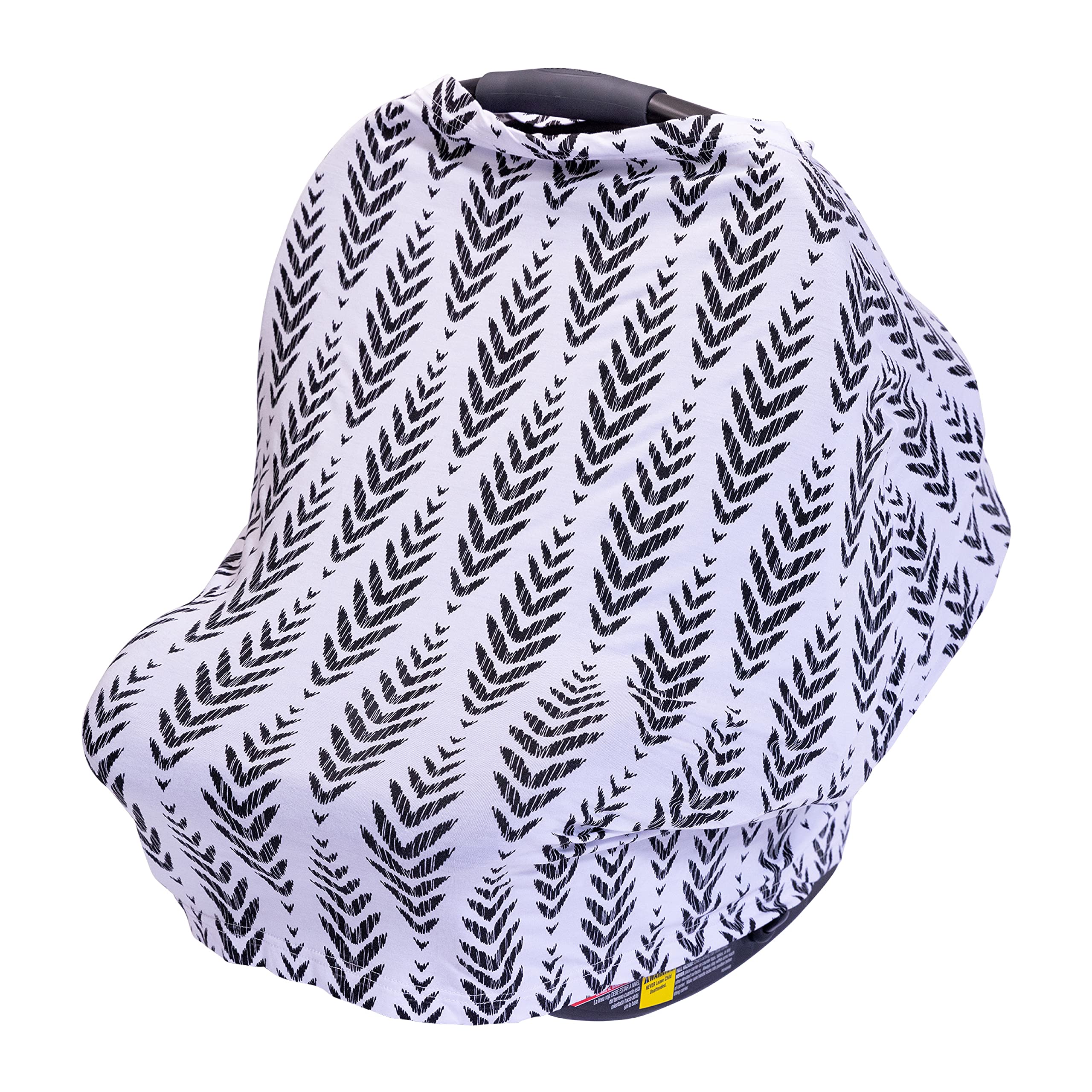 J.L. Childress 4-in-1 Multi-Use Cover - Stretchy Car Seat Canopy and Privacy Cover, Breastfeeding Nursing Cover, Feathers