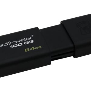 Kingston 64GB USB 3.0 Black DataTraveler 100 G3 3 Pack DT100G3/64GB-3P