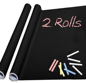 chalkboard paper 2 rolls-chalkboard vinyl sticker wallpaper (17.4" x 78.7")