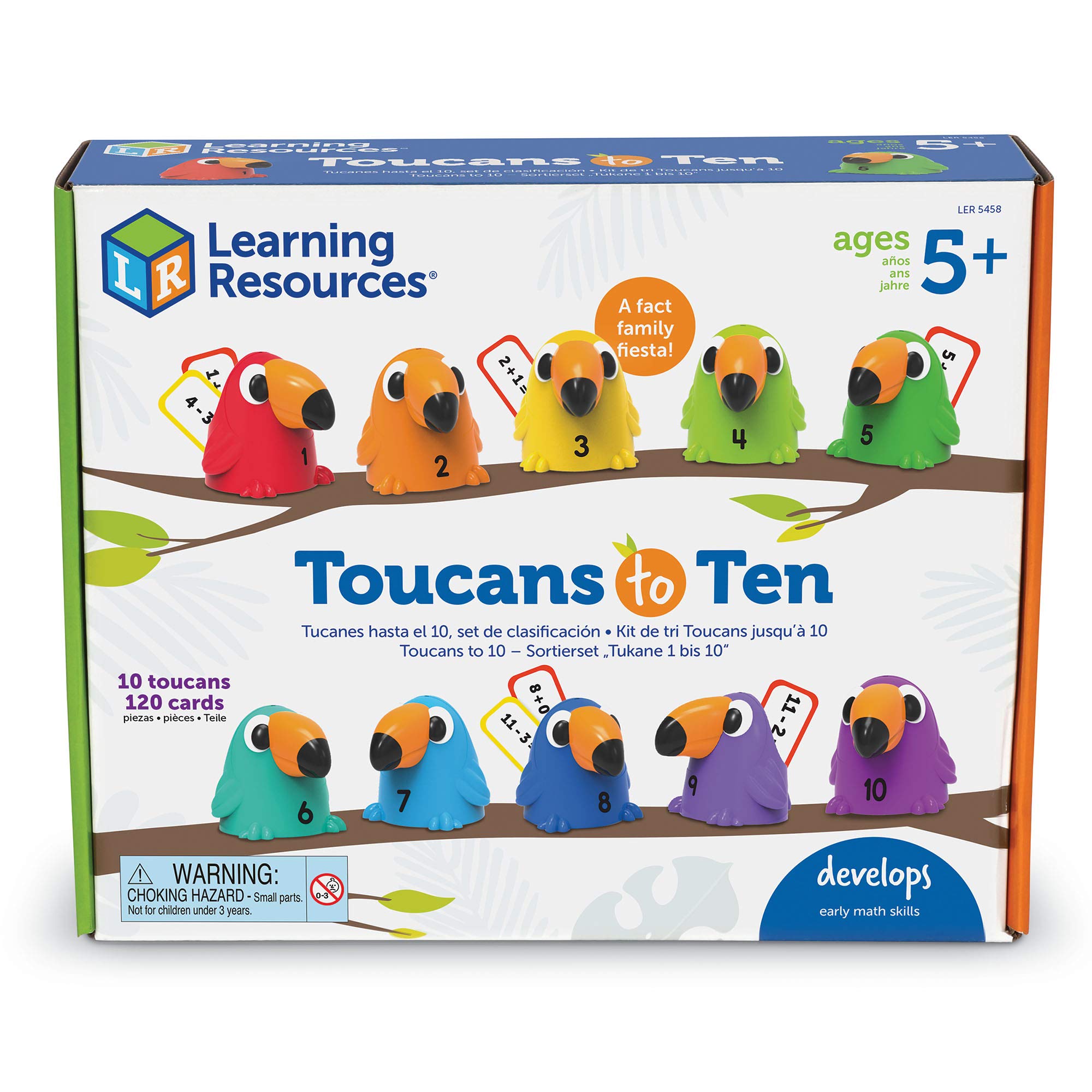 Learning Resources Toucans to 10 Sorting Set, Counting & Sorting, Early Math Skills Toy, Ages 5+