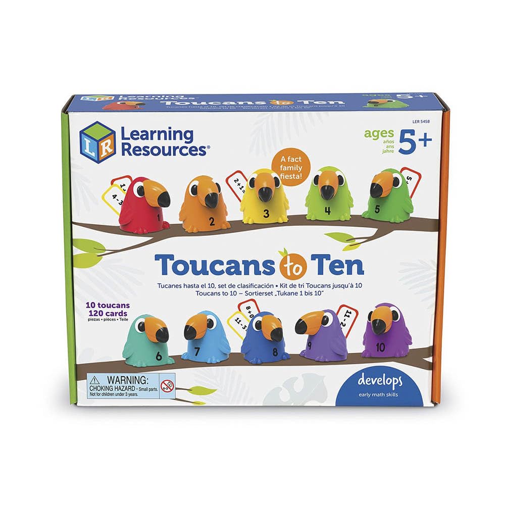 Learning Resources Toucans to 10 Sorting Set, Counting & Sorting, Early Math Skills Toy, Ages 5+