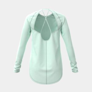 Under Armour Breathe Long Sleeve T-shirts, Seaglass Blue (403)/Tonal, Small