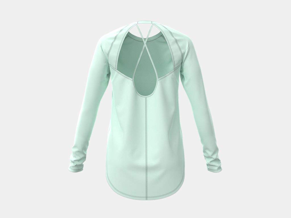 Under Armour Breathe Long Sleeve T-shirts, Seaglass Blue (403)/Tonal, Small