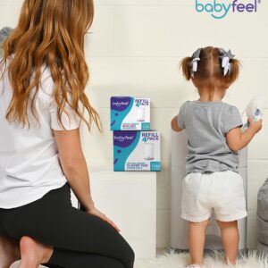 Babyfeel Refills Compatible with DEKOR CLASSIC Diaper Pails | 8 Pack | Exclusive 30% Extra Thickness | Diaper Pail Refills with Powerful Odor Elimination | Powder Scent | Holds up to 3960 Diapers