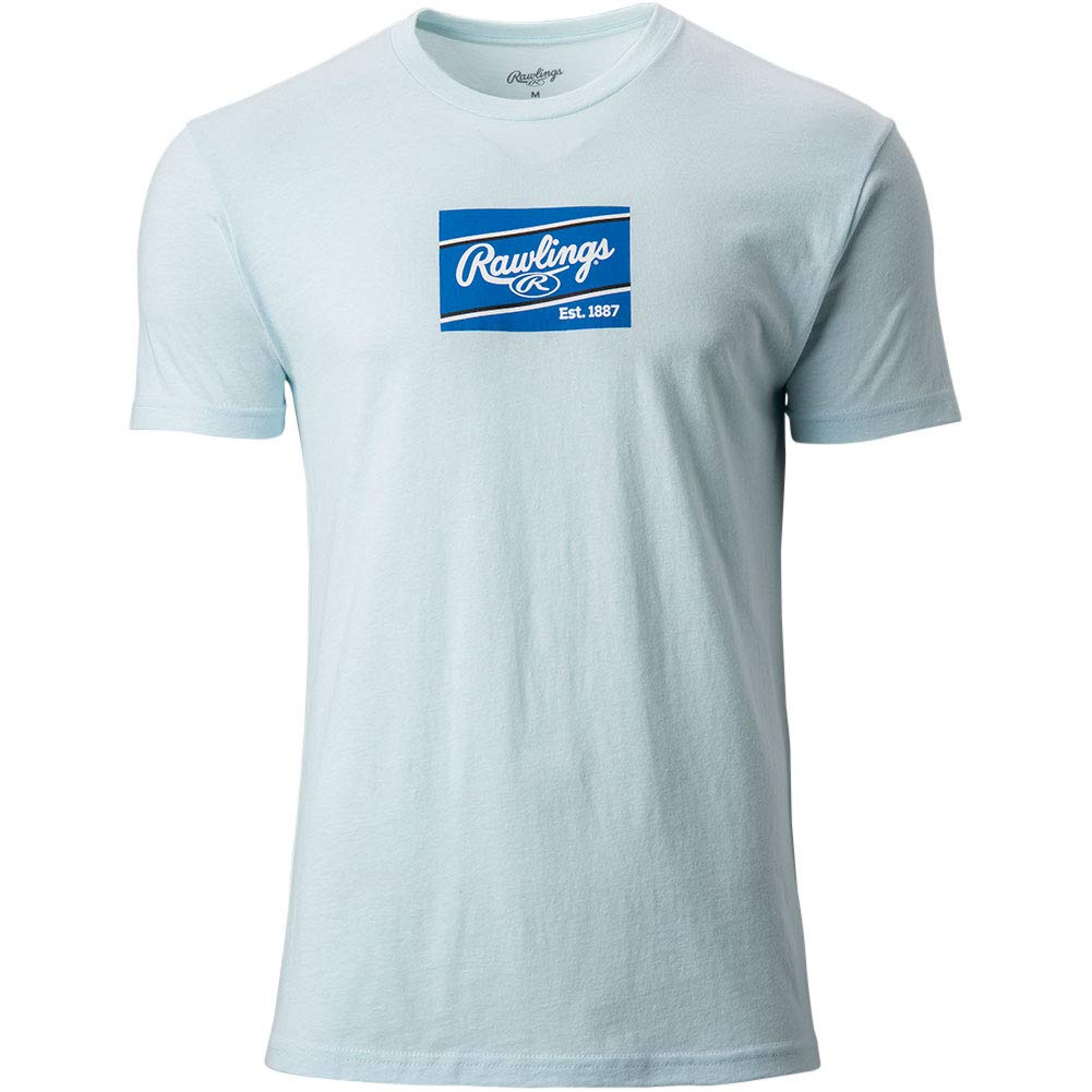 Rawlings Color Sync Patch Branded T-Shirt, Light Blue, Large