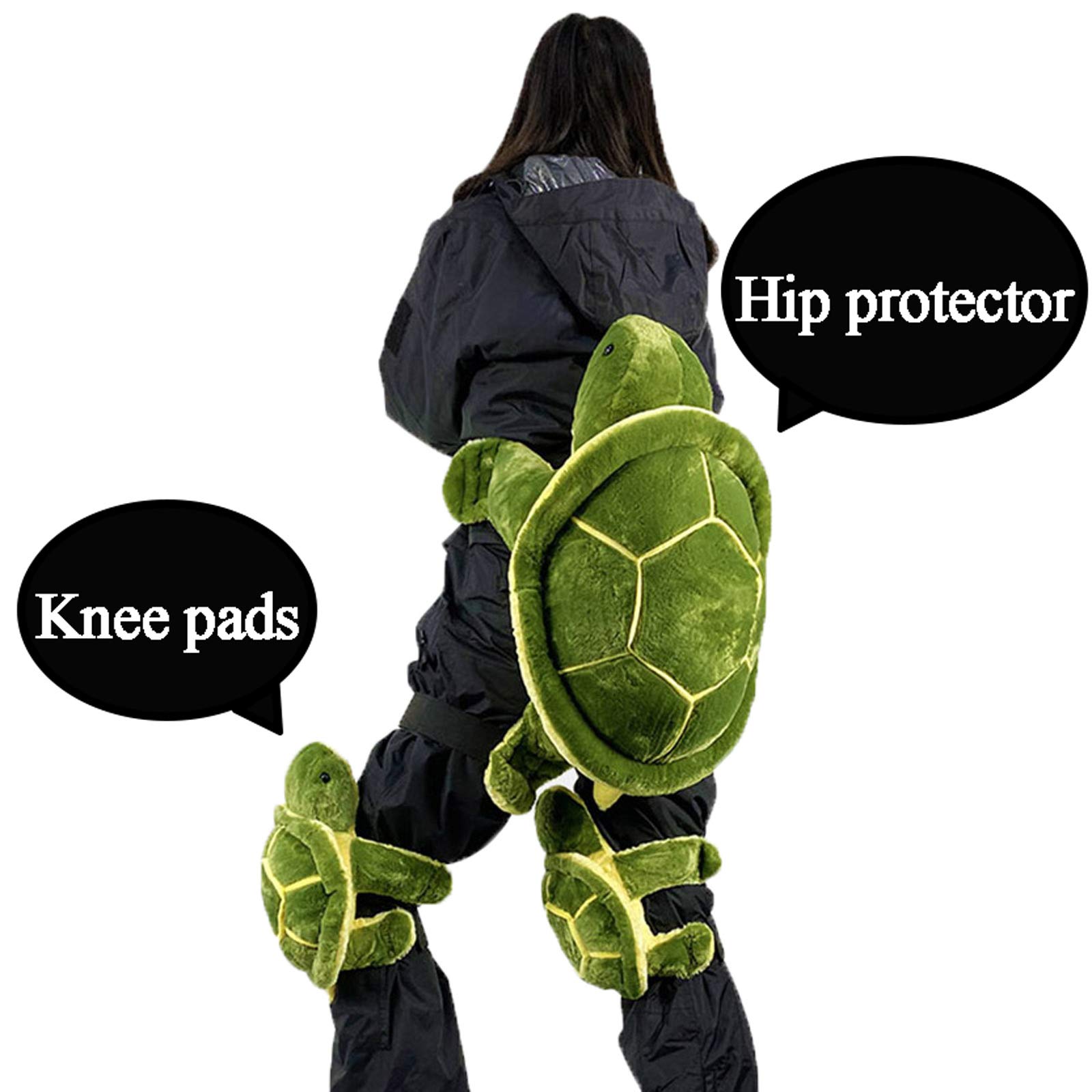 RSHJD Ski Protector, Protection Hip Used for Snowboard Ice Skating Skateboarding, Protecting The Hips and Knees, Turtle Shape, Impact Resistance