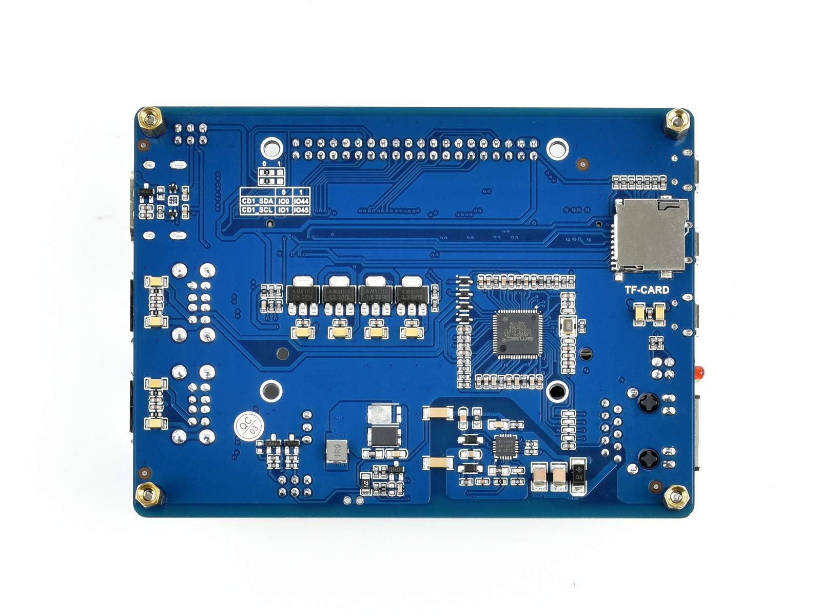 Waveshare Compute Module IO Board with PoE Feature Composite Breakout Board for Developing with Raspberry Pi CM3 / CM3L / CM3+ / CM3+L