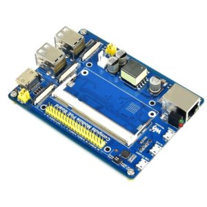 Waveshare Compute Module IO Board with PoE Feature Composite Breakout Board for Developing with Raspberry Pi CM3 / CM3L / CM3+ / CM3+L