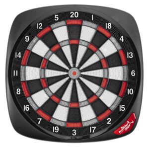 arachnid sdb4000 electronic soft tip smart dartboard with online game play, black (sdbc4000ara)