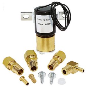 uhs24 universal humidifier solenoid valve replacement 24volt replace fit for gen-eral 990-53 he220 he225 he260 he265 by appliancemate