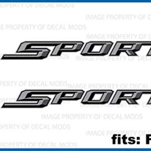 Decal Mods Sport Decals Stickers for Ford F150 XLT (2015-2022) - F (Set of 2) Officially Licensed | FH1B1