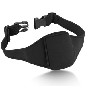 vertical carrier belt for mic transmitters, for fitness instructors, theater, and presentations