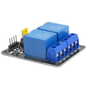 WMYCONGCONG 5 PCS 2 Channel 12V Relay Module with Optocoupler Low Level Trigger Expansion Board for Raspberry Pi Arduino Use